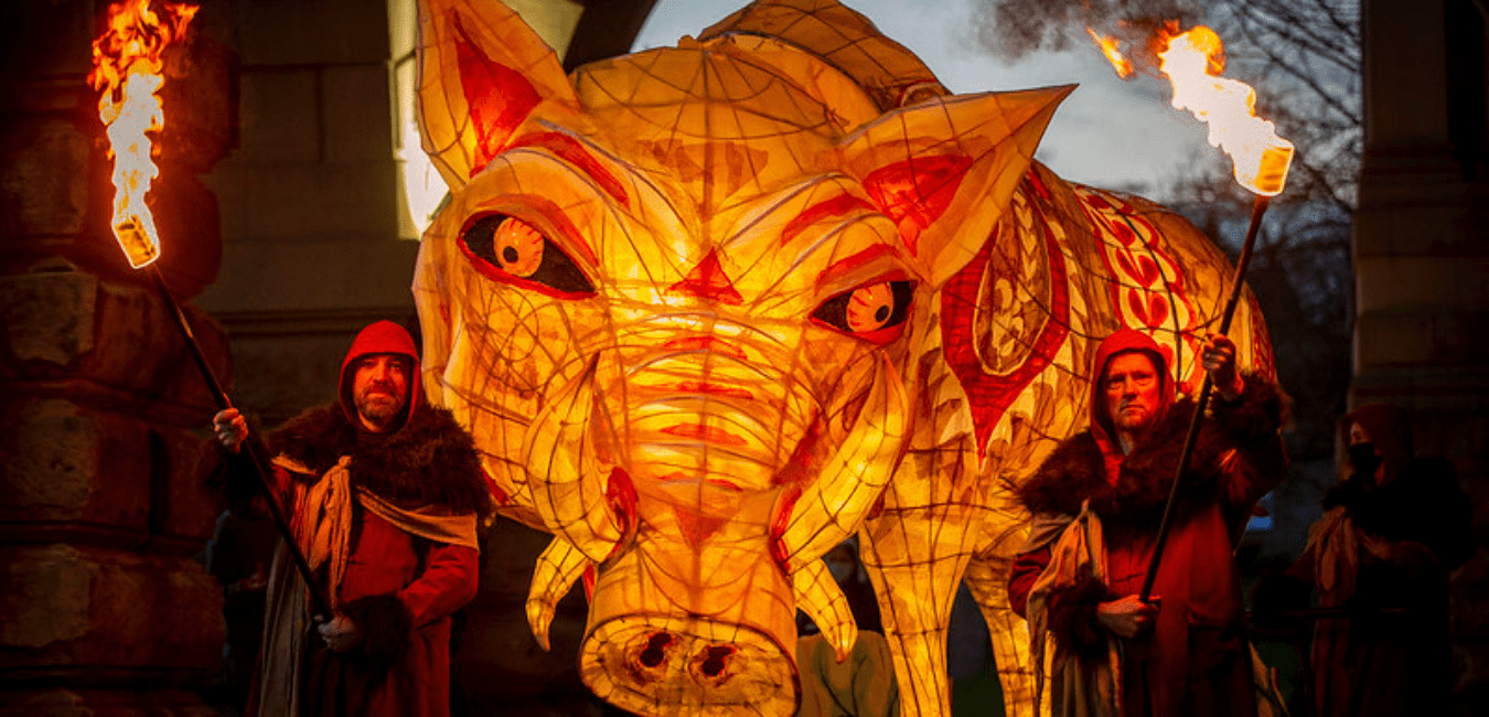 Mythical Beast Performance and Lantern parade - Cecil Green Arts